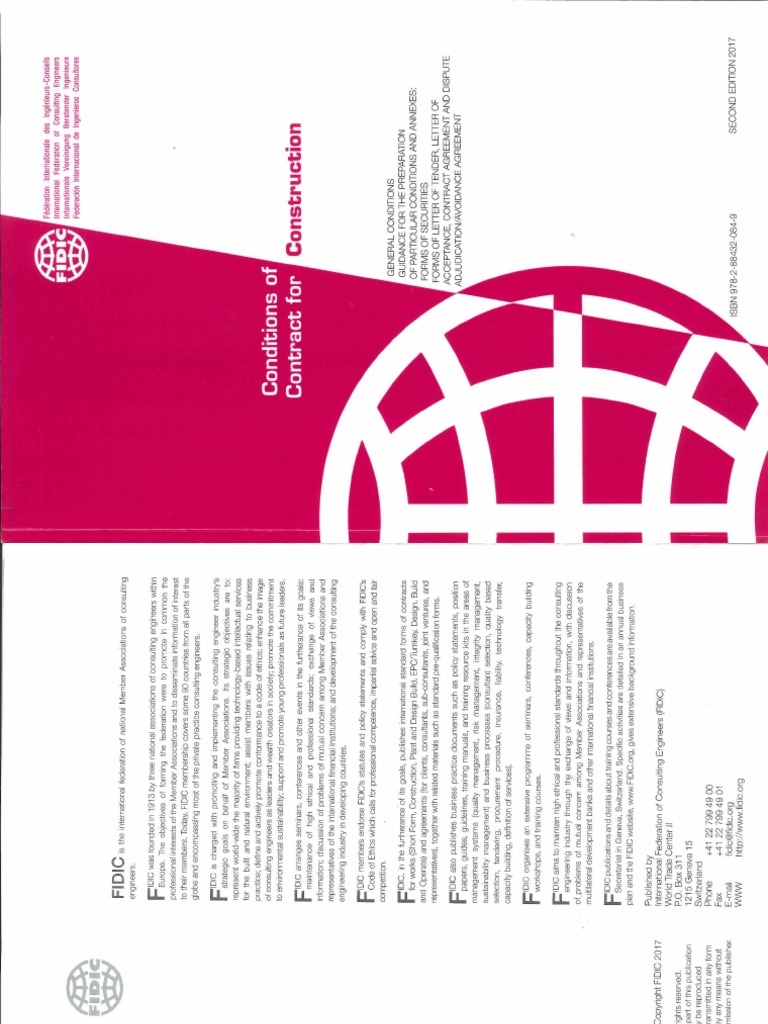 Fidic Red Book 2017 | PDF