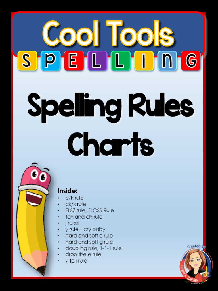 Spelling Rules Charts: Title | PDF | Copyright Infringement | Communication