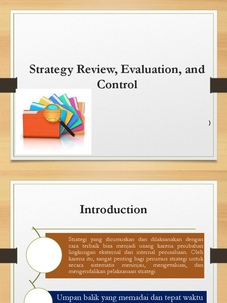 Strategy Review, Evaluation, and Control | PDF