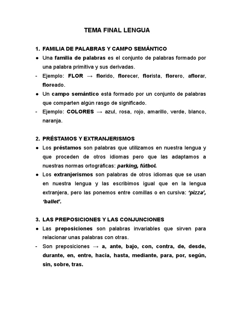 Resumen Lengua 5º Primaria | PDF | Predicado (Gramática) | Asunto ...