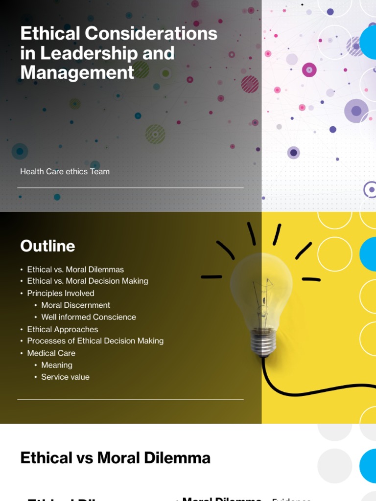 M1 - Ethical Considerations in Leadership and Management | PDF ...