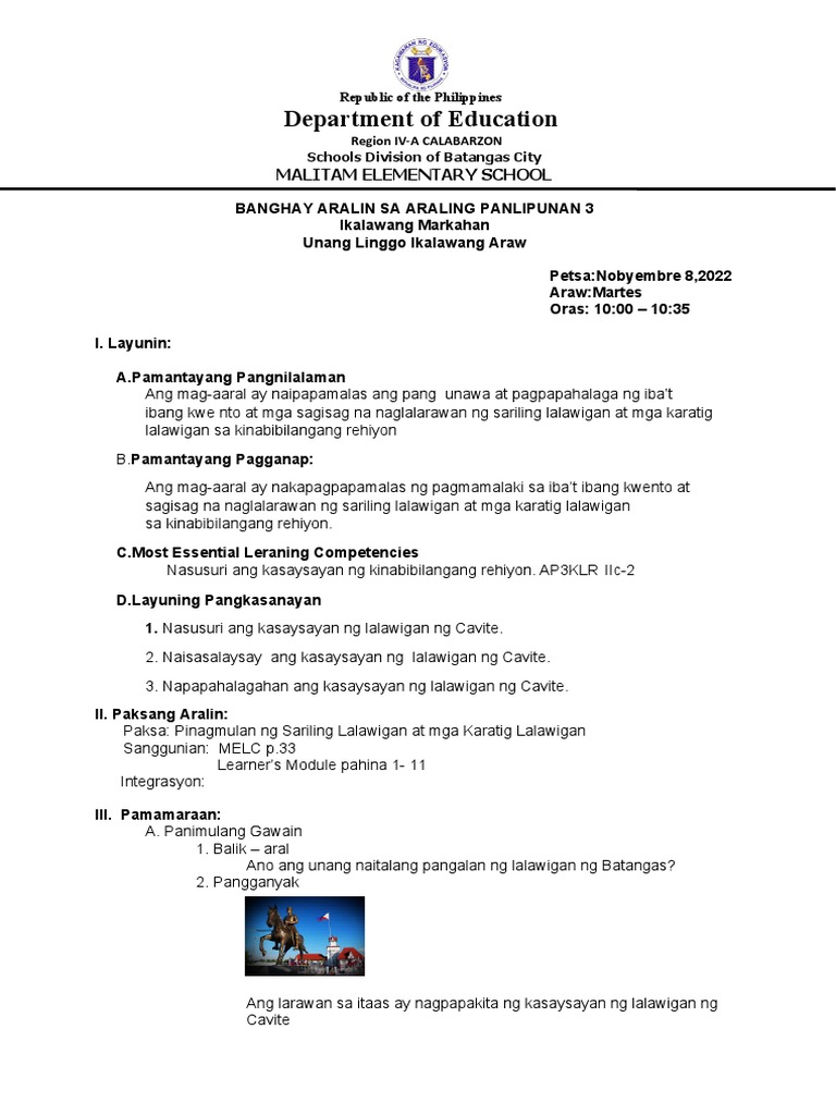 DLP in AP Q2 WK 1 Day 2 | PDF