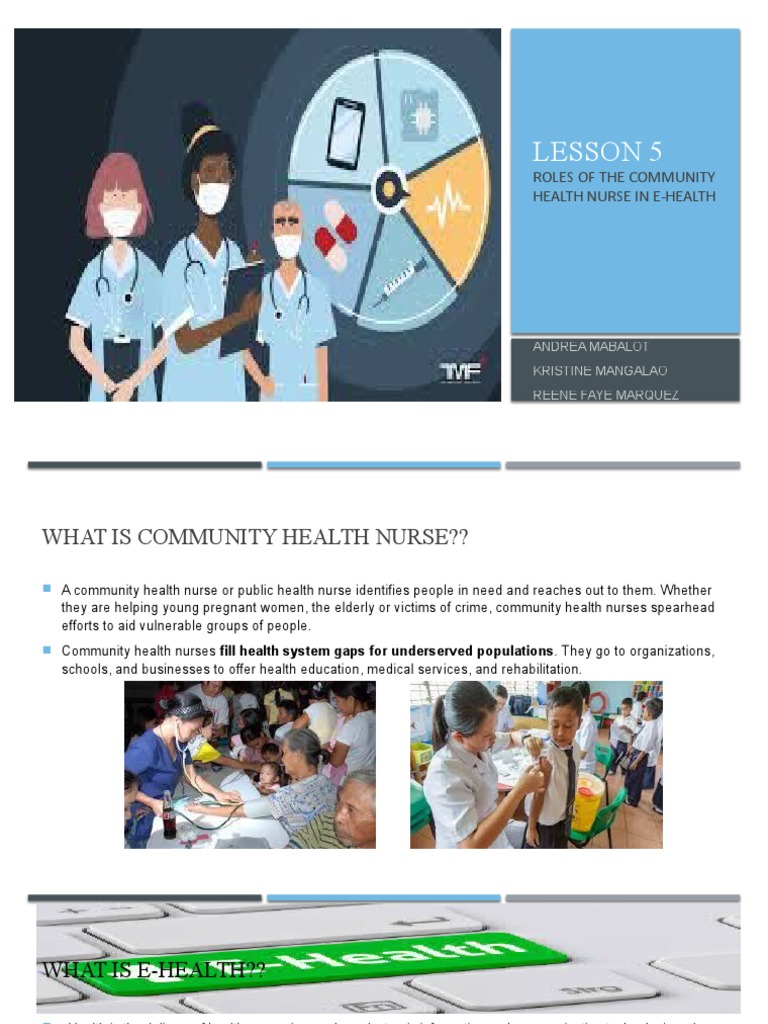 Community Health Nurse Roles in E-Health | PDF | Nursing | Health Care
