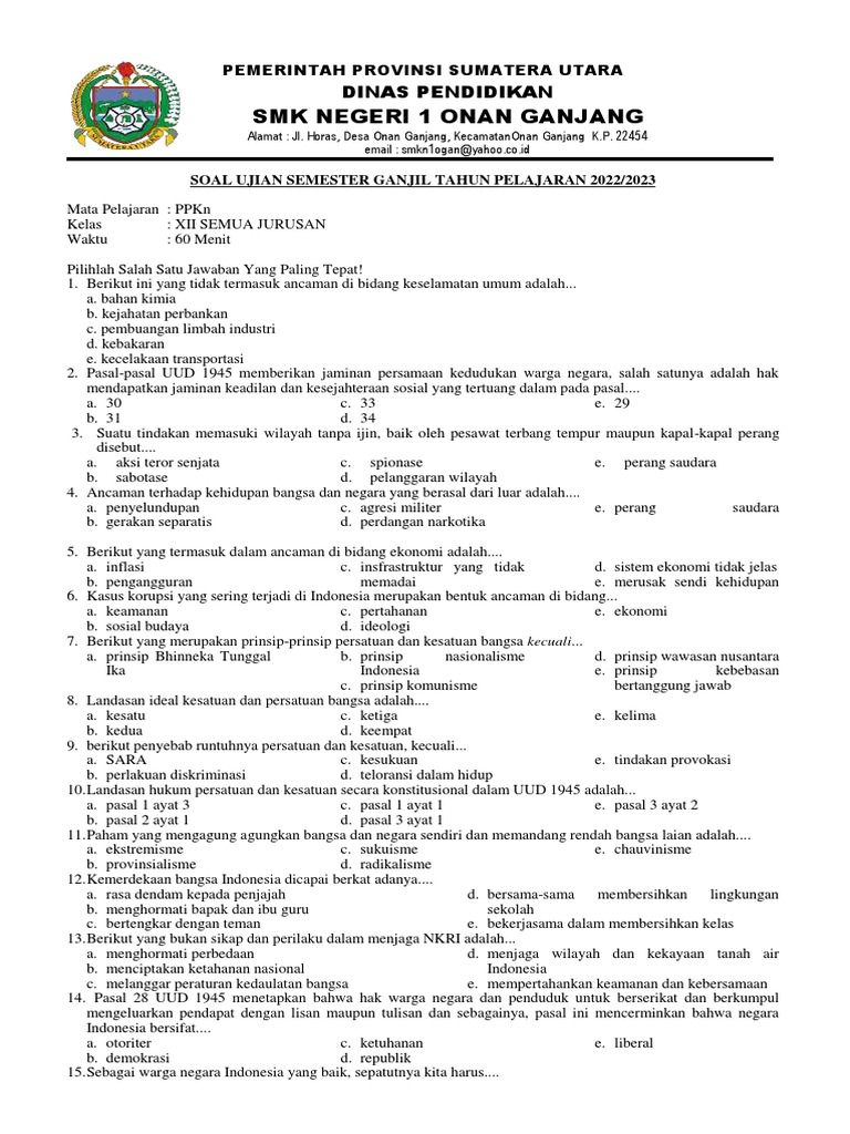 PPKN Kelas XII | PDF