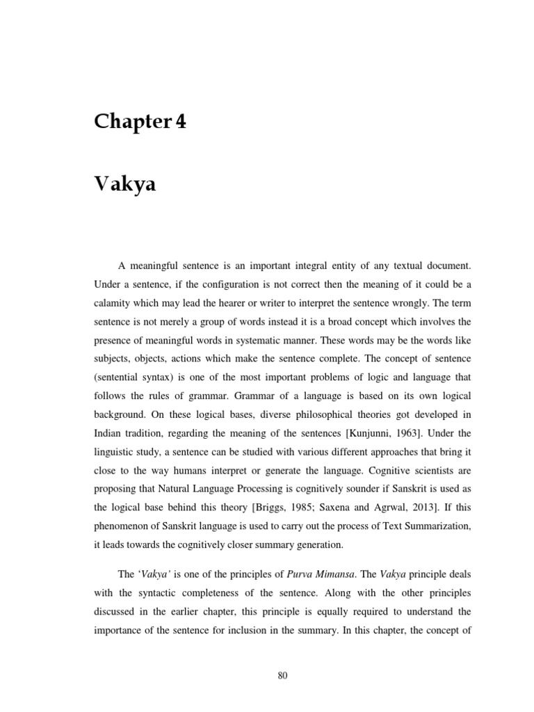 Understanding Vakya in Sanskrit Grammar | PDF | Language Arts & Discipline