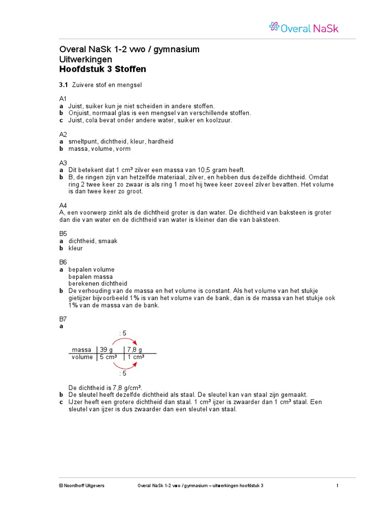 Overal Nask 1-2 VG h03 Uitwerkingen | PDF