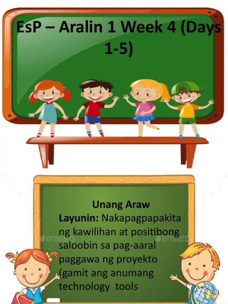 Esp - Aralin 1 Week 4 (Days 1-5) | PDF