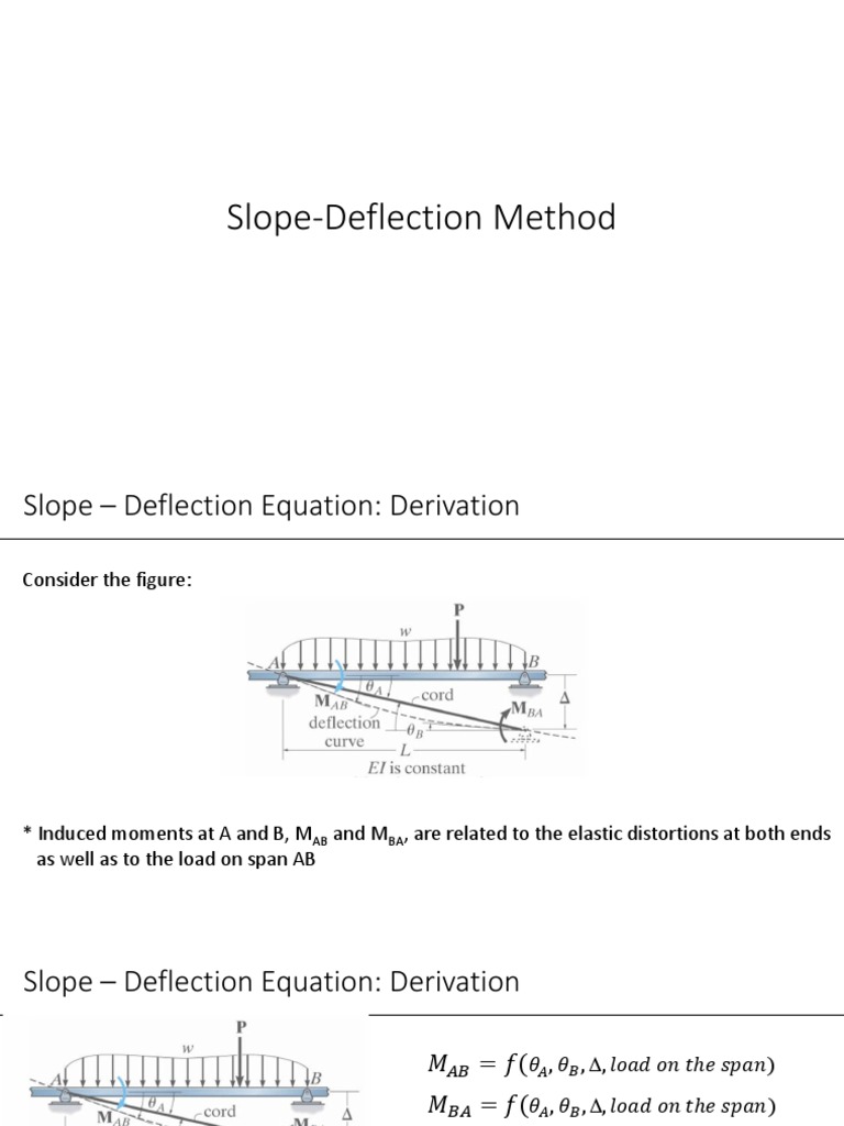 CE132 - 09 - Slope-Deflection Method | PDF