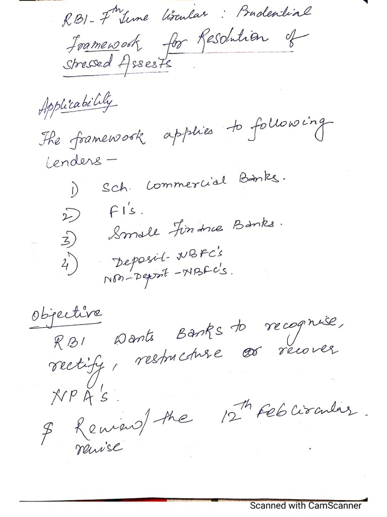 RBI Prudential Norms 7th June 2019 | PDF