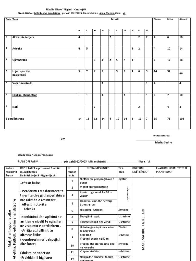 Ed - Fizike Klasa 6 2022-23 | PDF