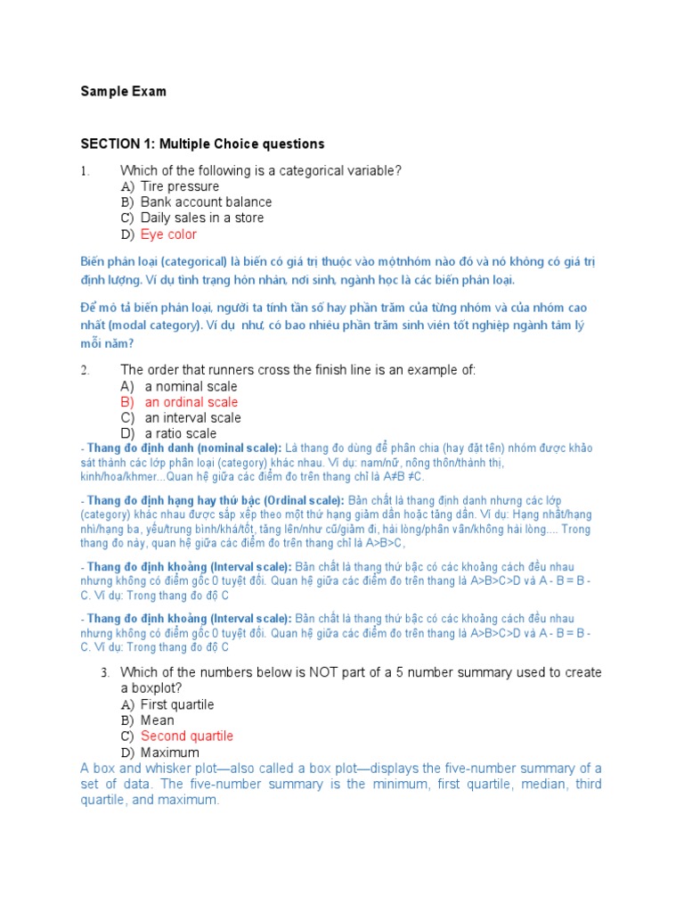 Sample Exam SFM Answer | PDF