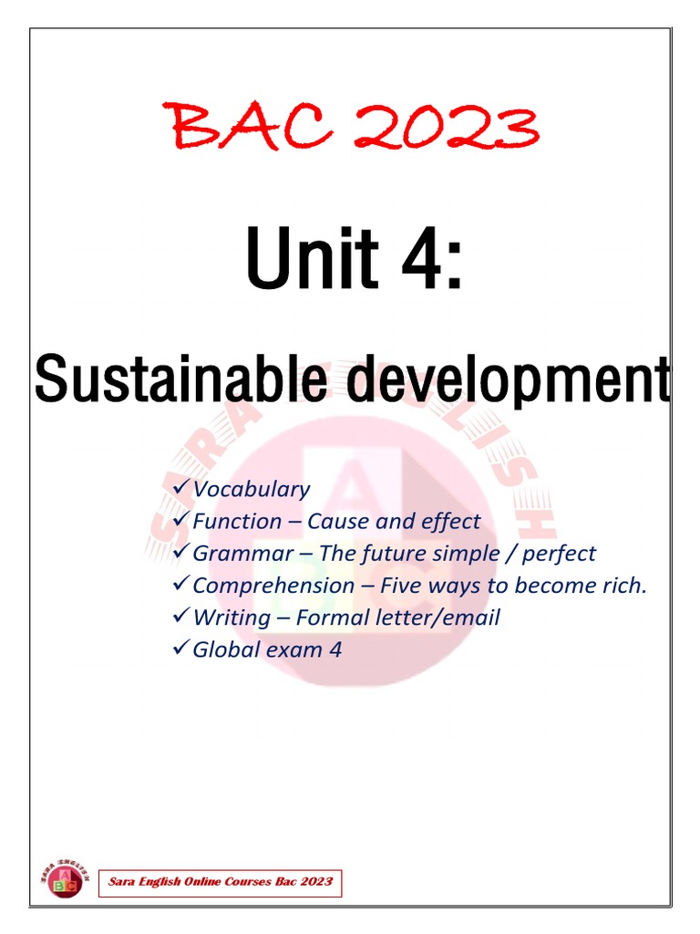 Unit4 - Sustainable Development | PDF
