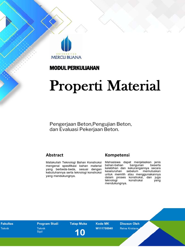 Modul 10 Properti Material | PDF