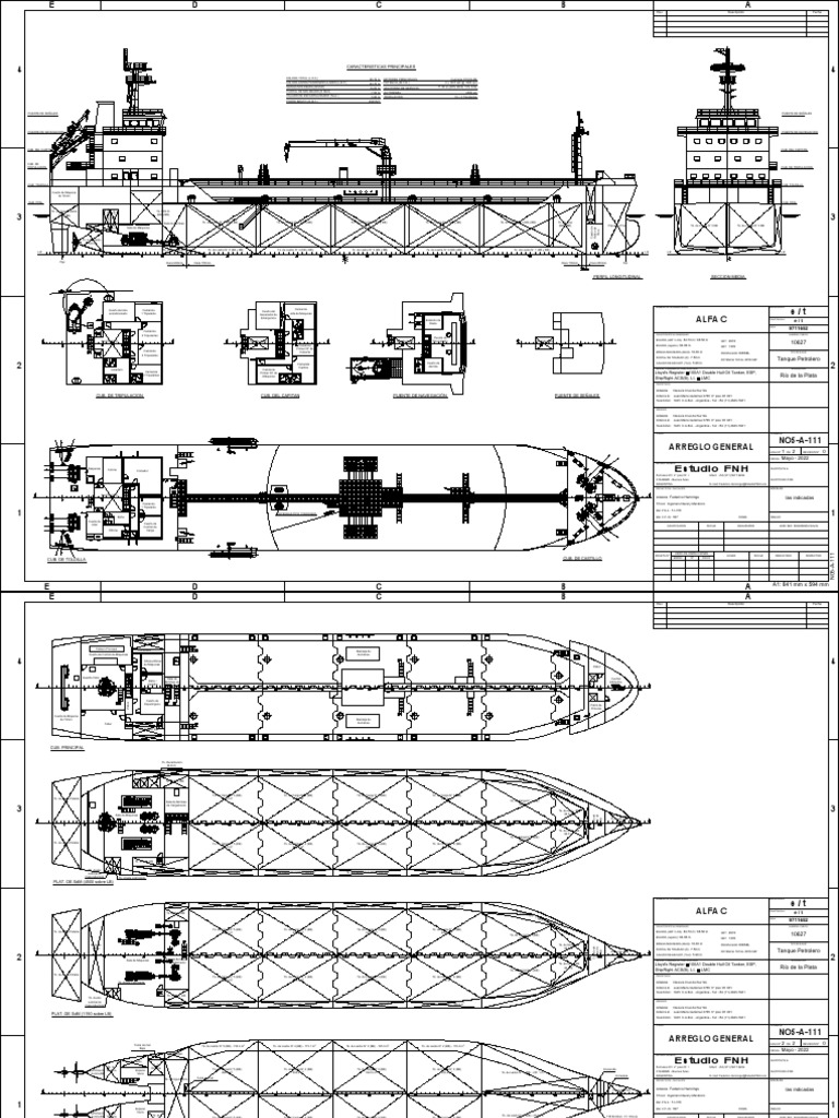 NO5-A-111 Rev 0 - Arreglo General | PDF | Envío | Buques