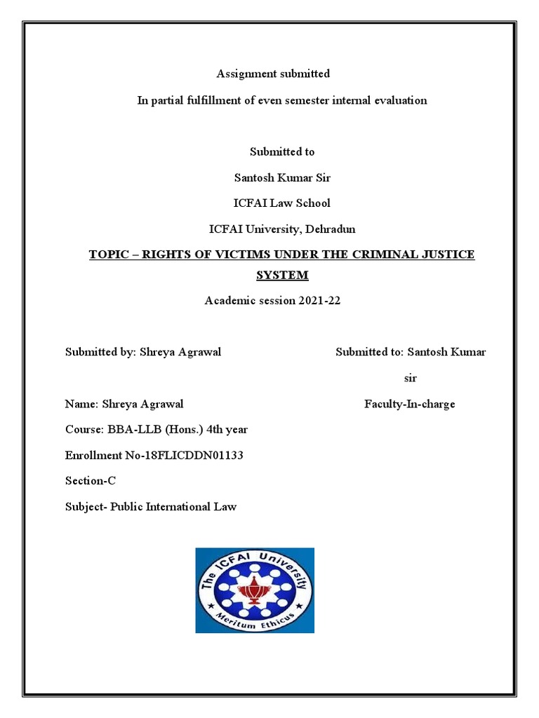 CRPC Assignment | PDF | Crimes | Crime & Violence