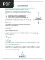 Class 11 Physics Key Derivations Guide | PDF | Rotation Around A Fixed ...