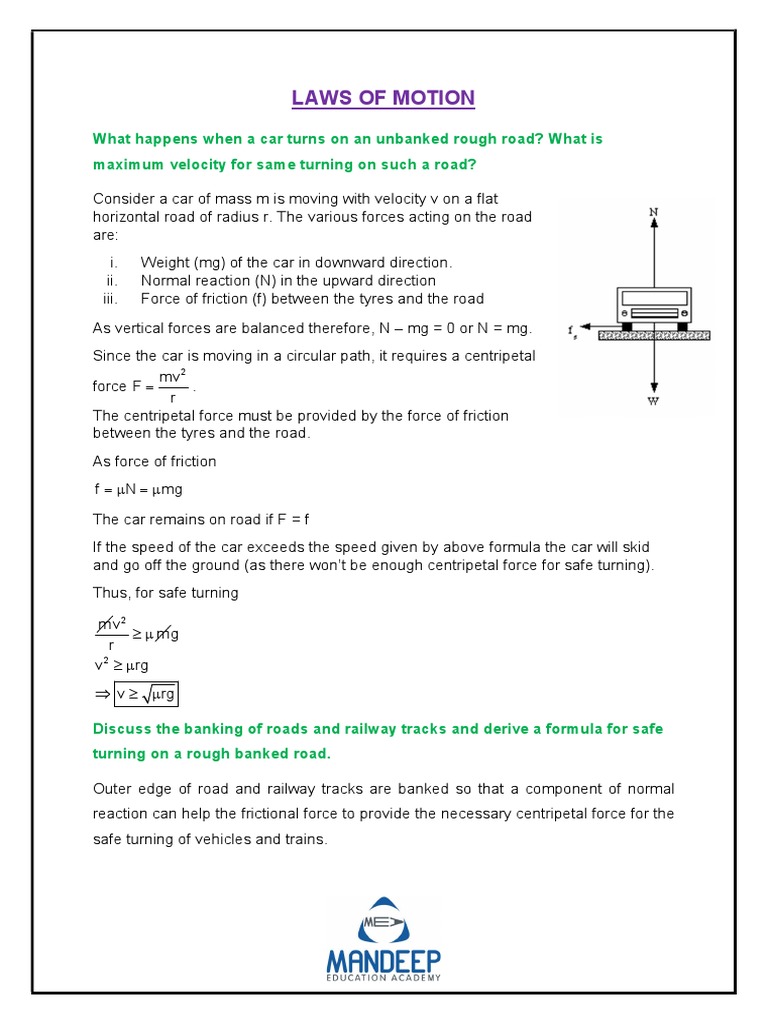Laws of Motion All Derivations | PDF | Force | Physical Phenomena