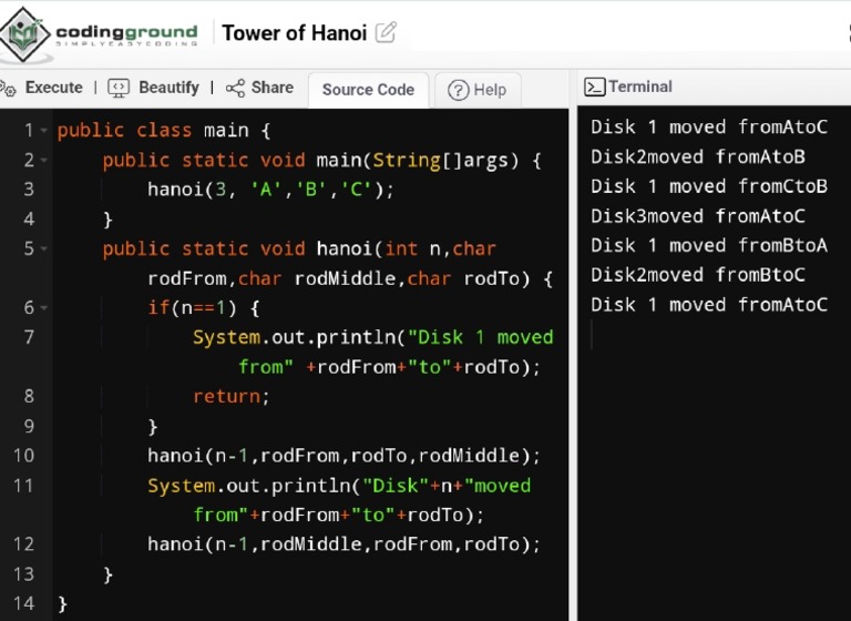 Tower of Hanoi | PDF