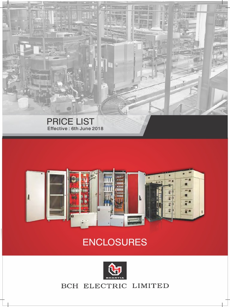 Enclosure Price List | PDF