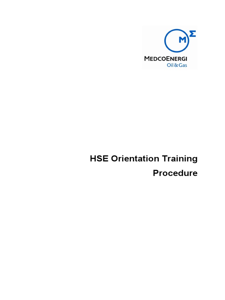 OFS-HSE06-PRO-002-2020-R0 HSE Orientation Training Procedure | PDF ...