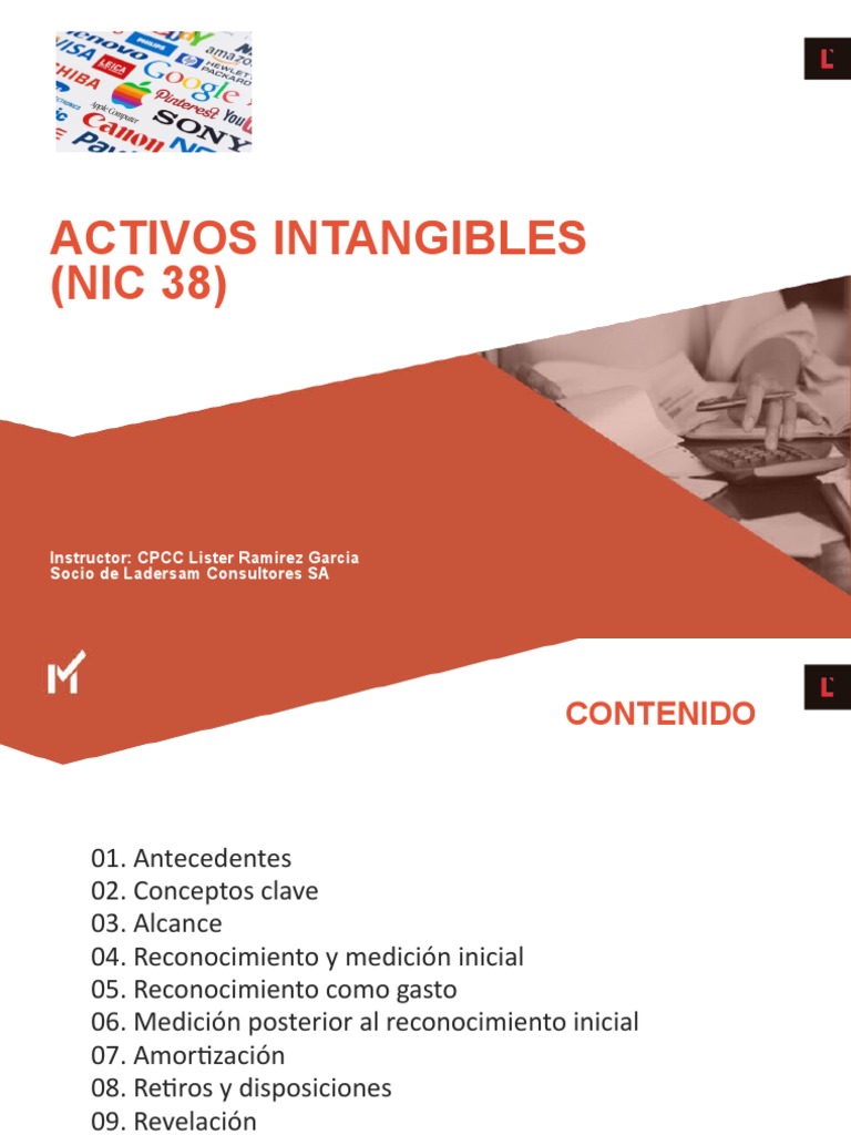 NIC 38 Activos Intangibles | PDF | Activo intangible | Amortización (Negocio)