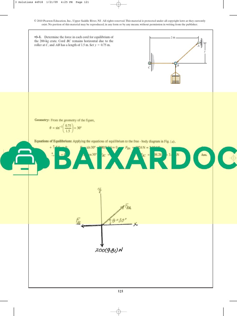 Chapter 3 Engineering Mechanics Statics R C Hibbeler 12th Edition ...