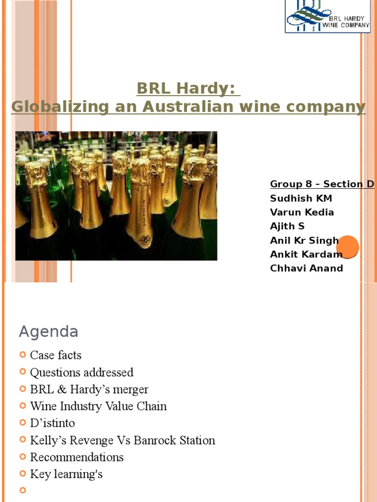 BRL Hardy's Global Wine Strategy Insights | PDF | Australia | Brand