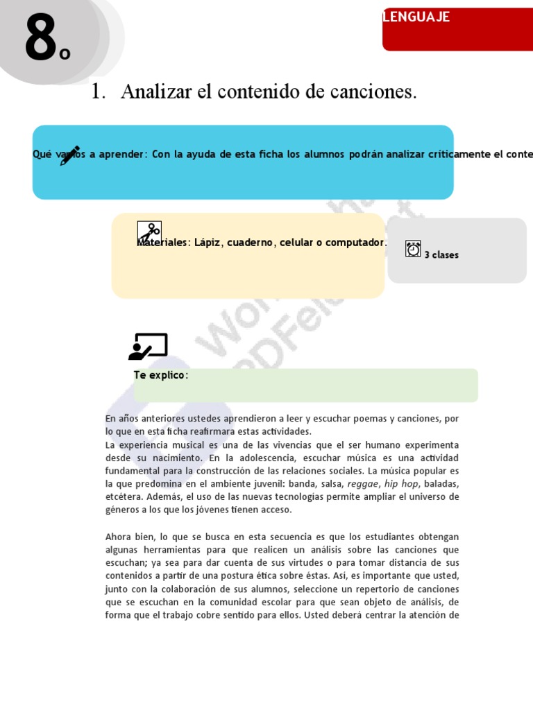 Análisis de Canciones en Las Buenas y en Las Malas | PDF | Canciones