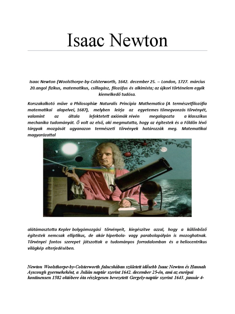 Isaac Newton | PDF