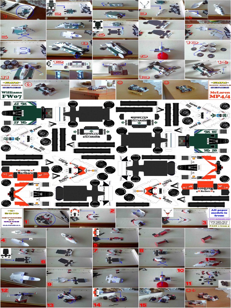 F1 90s Mini Papercraft | PDF