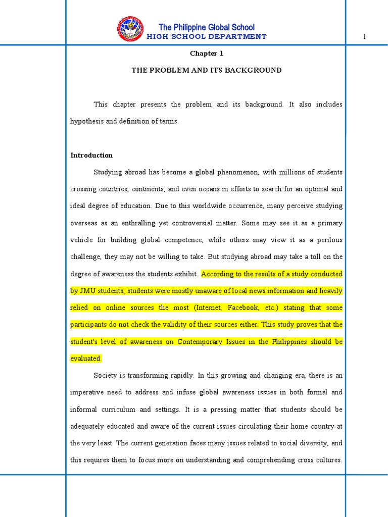 10A Cassandra Concordia G1 Thesis Body Final Paper | PDF | Sampling ...