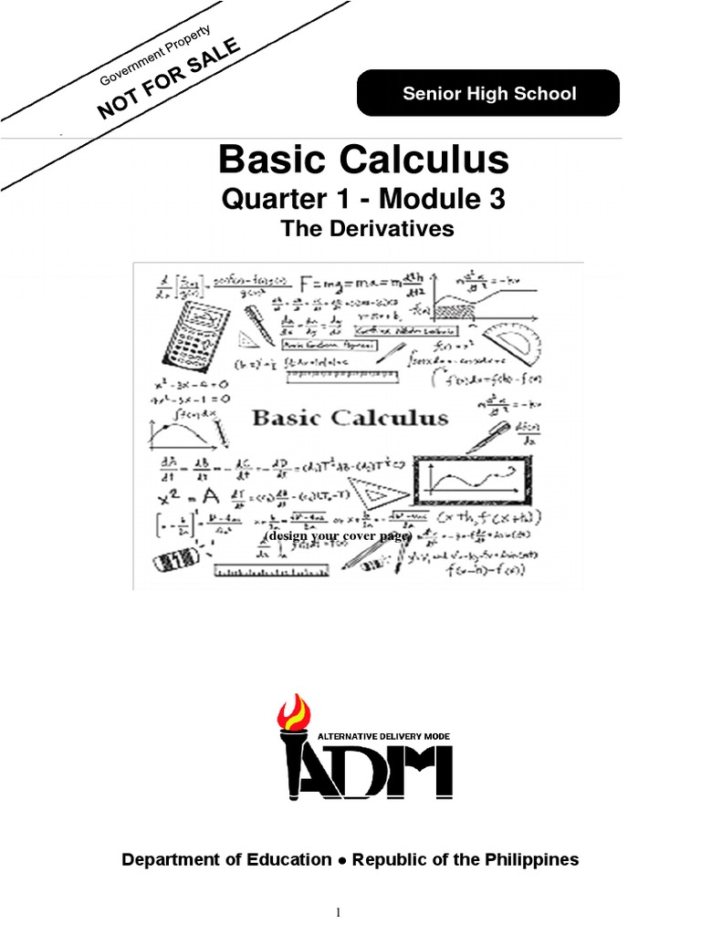 Basic-Calculus Gr-11 Q1 Mod3 The Derivatives V5.editedlanguage | PDF ...