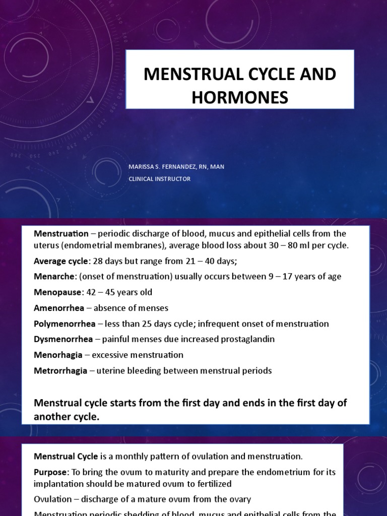 Menstrual Cycle and Hormones | PDF | Menstrual Cycle | Menstruation