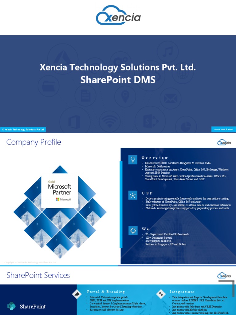 DMS Features | PDF | Share Point | Microsoft Azure