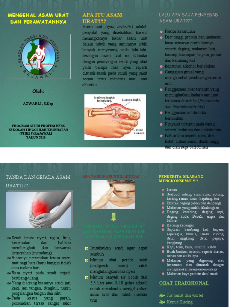 Leaflet Gout Azwarli | PDF