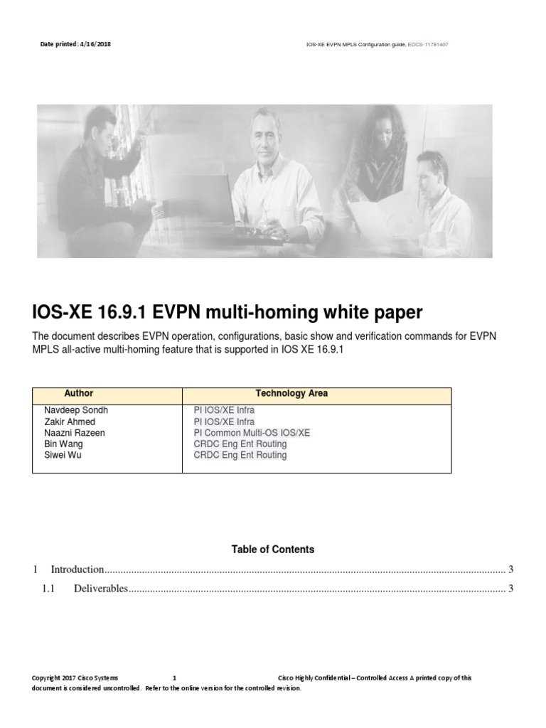 Evpn Multi Homing | PDF | Networking | Multiprotocol Label Switching