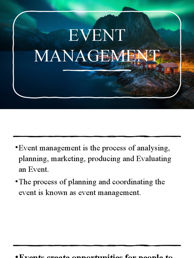 Event Management - Module 1 | PDF | Creativity | Leadership