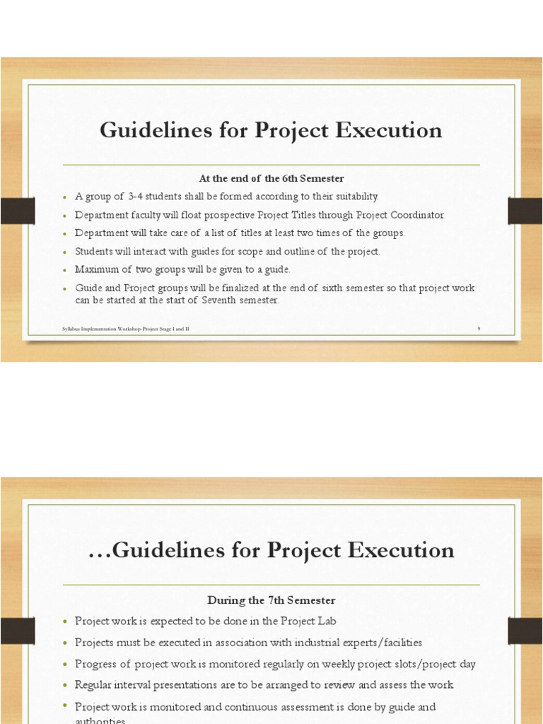 Project Stage I & II (SPPU Guidelines) | PDF
