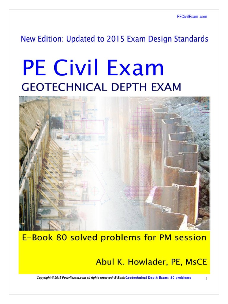 2015 GEO Depth 80 Problems | Download Free PDF | Geotechnical Engineering | Soil Mechanics