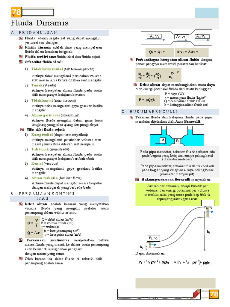 Xi 7 Fluida Dinamis | PDF