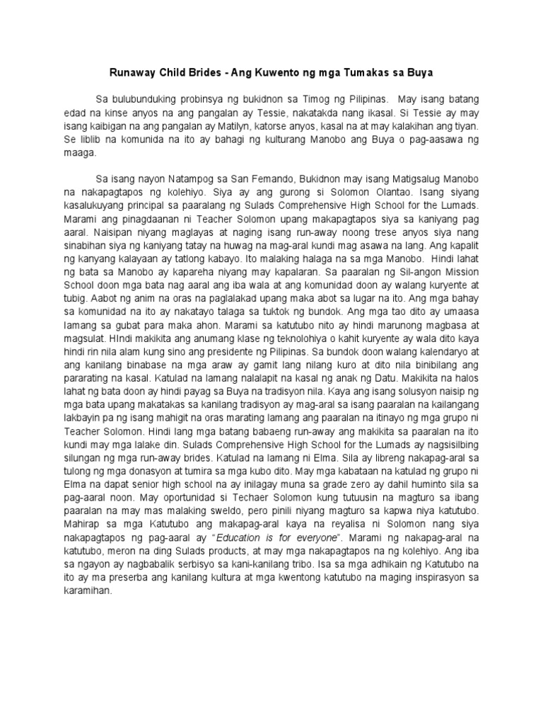 Pagsulat NG Buod | PDF