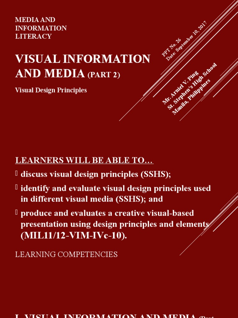 MIL 13 Visual Information and Media Part 2 | PDF | Composition (Visual Arts) | Learning