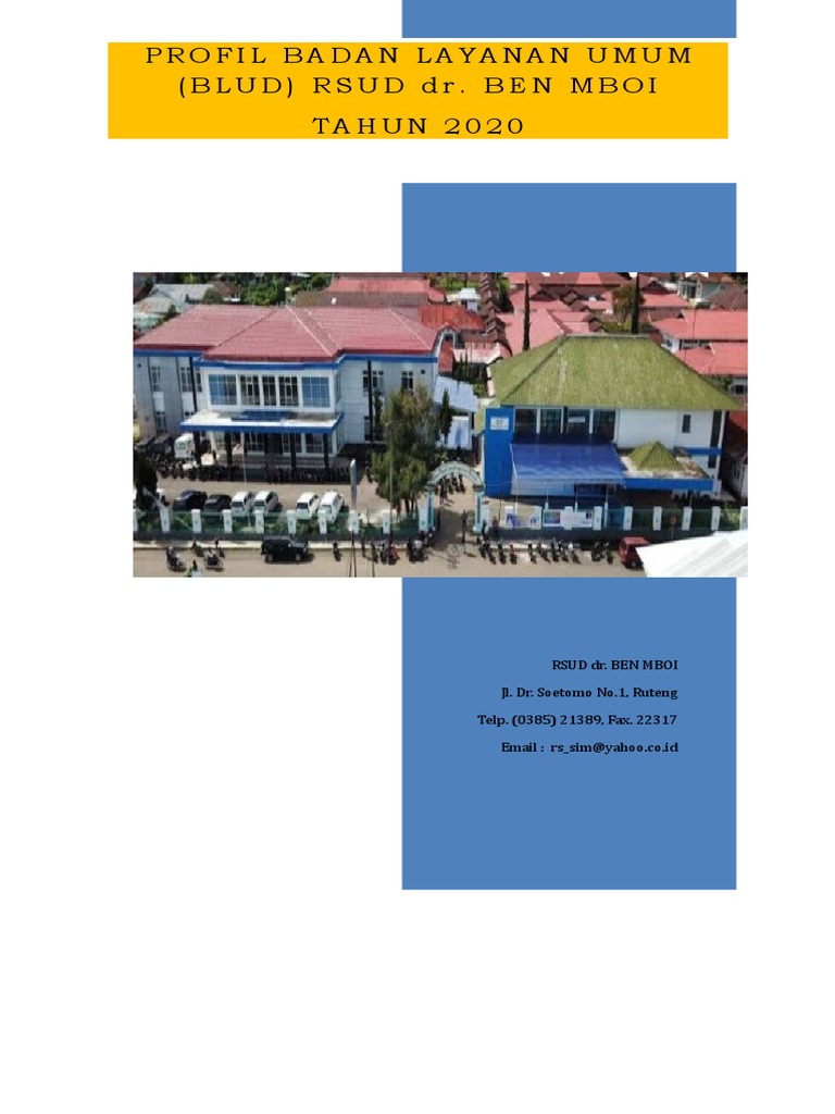Profil 2020 RSUD DR, BEN MBOI (Vemmi) | PDF