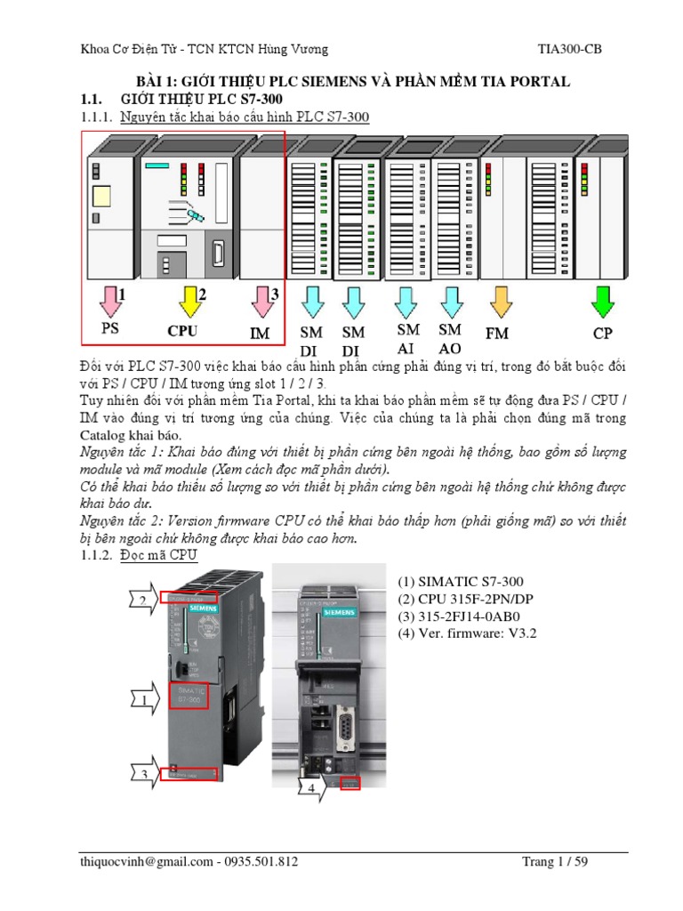 Giao Trinh - Lap Trinh PLC S7-300 | PDF