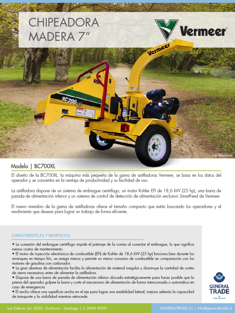Ficha Tecnica Chipeadora BC700XL | PDF | Inyección de combustible ...