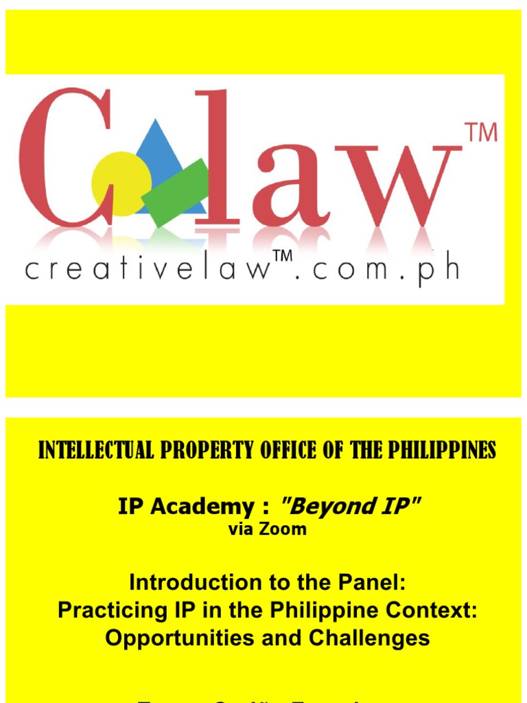 Opportunities in Philippine IP Practice | PDF | Intellectual Property ...