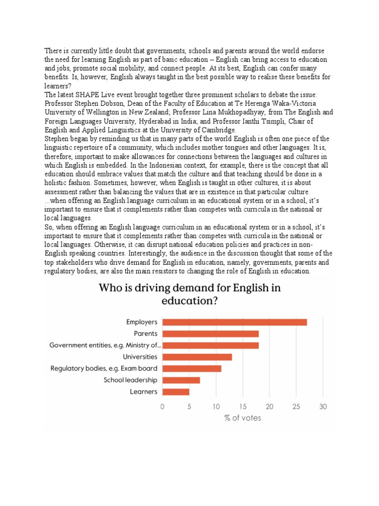 English Language Curriculum in An Educational System | PDF