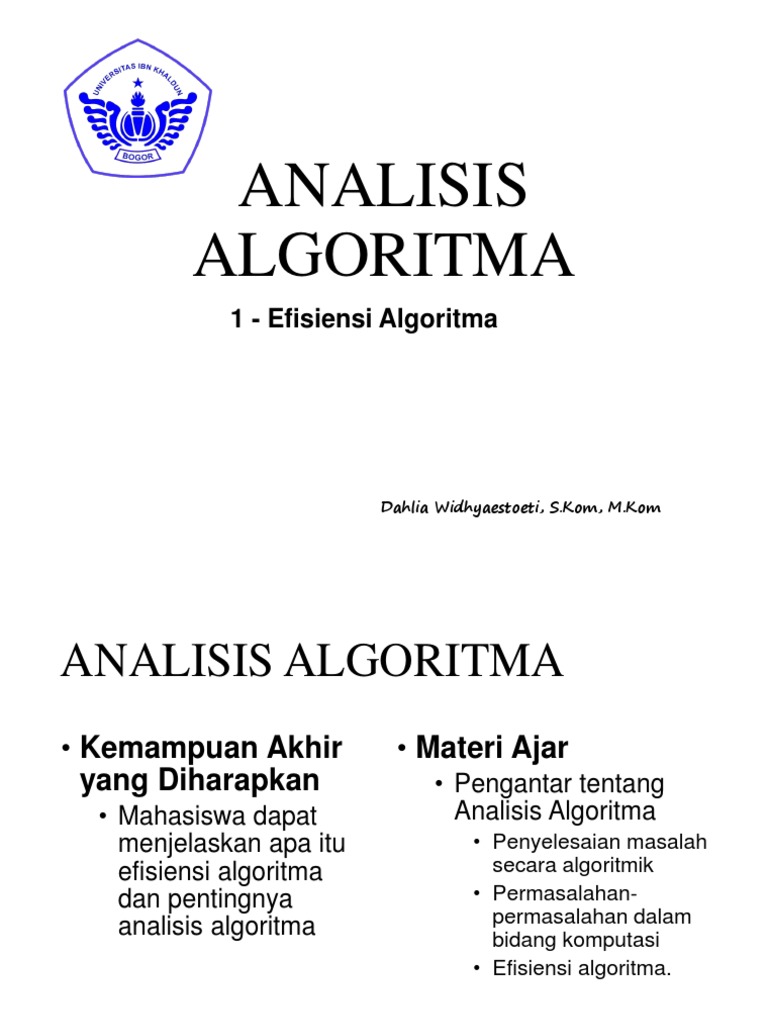 1 - Efisiensi Algoritma | PDF | Komputer