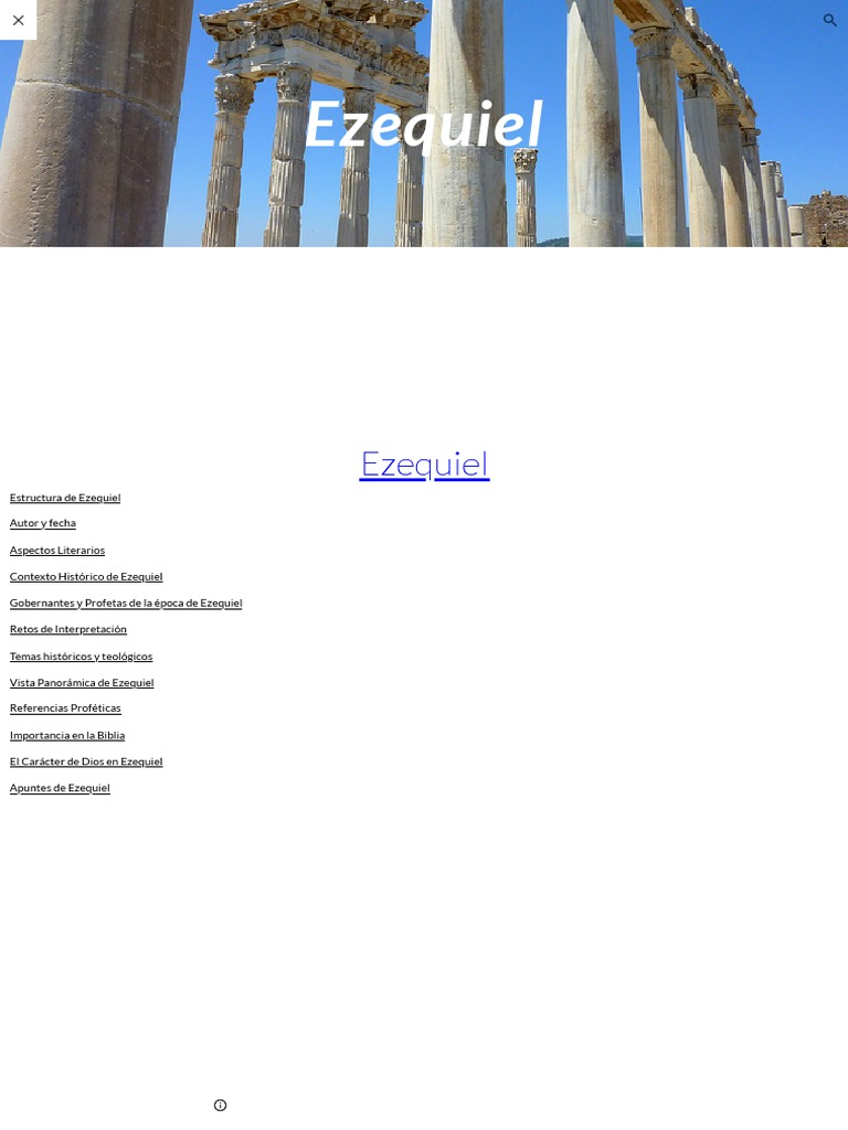 Estudio Inductivo de La Biblia - Ezequiel | PDF