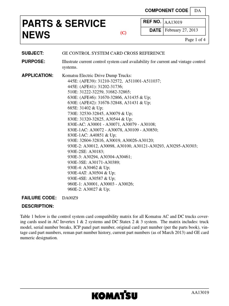 GE CONTROL SYSTEM CARD CROSS REFERENCE | PDF | Electric Power | Electricity